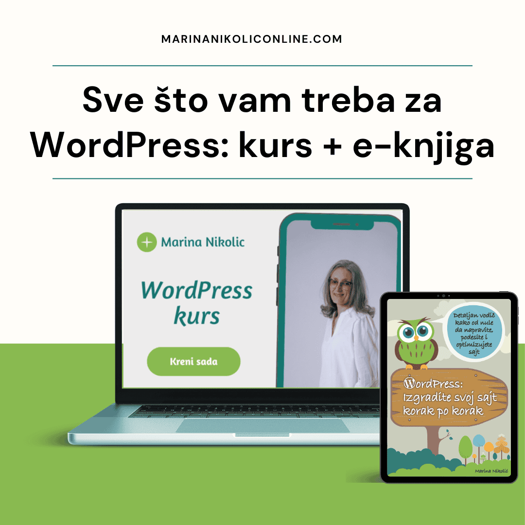 WordPress kurs za početnike – Napravite sajt bez kodiranja